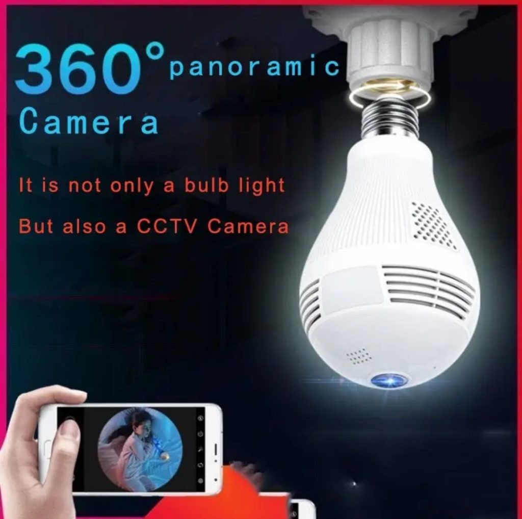 Wifi Spy Camera Bulb v380 360 View Day/Night Vision - Trend Store